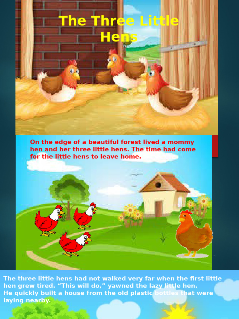 Story-The Three Little Hens | PDF | Wolves