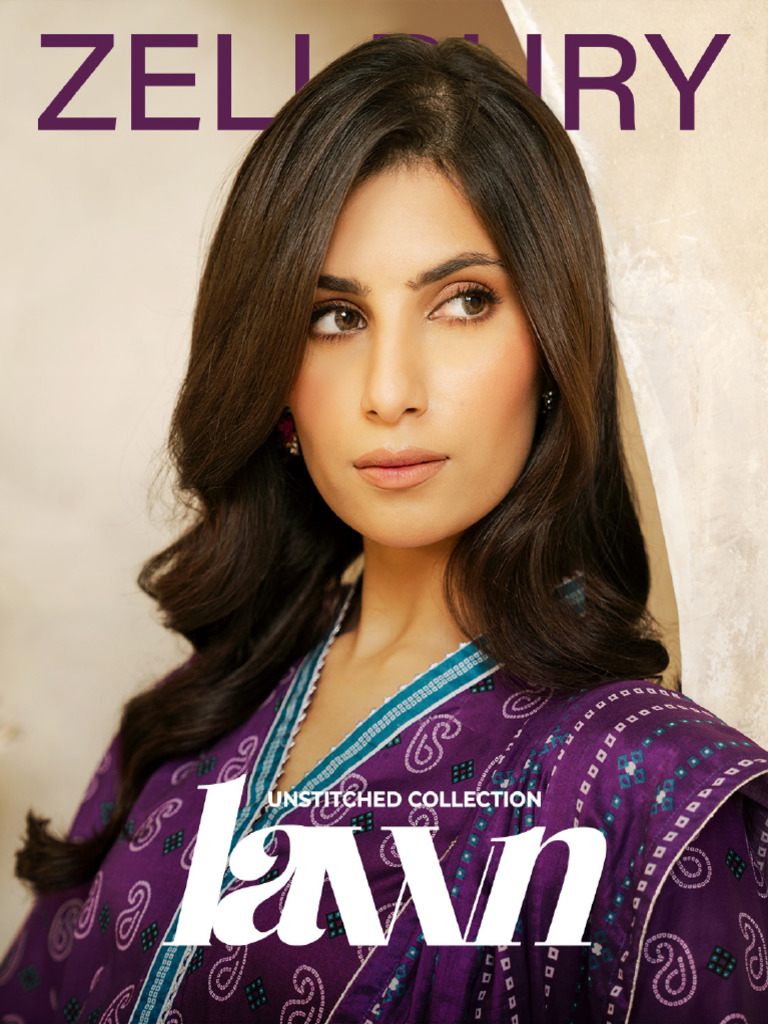 ZELLBURY UNSTITCHED LAWN'25 COLLECTION | PDF