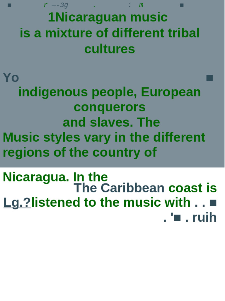 History of the Music of Nicaragua | PDF | Musicology | Performing Arts