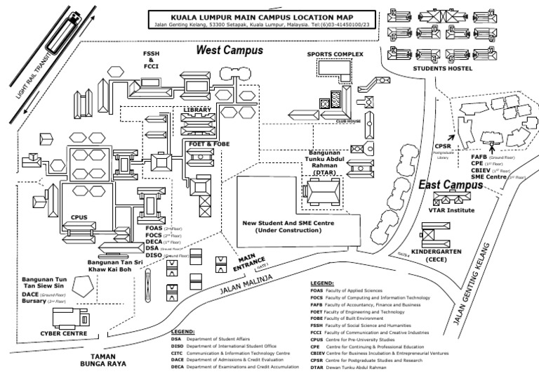 Campus Map: Ampang & Tarumt Locations | PDF