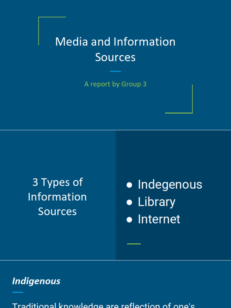 Media and Information Sources | PDF | Libraries | Computer Network