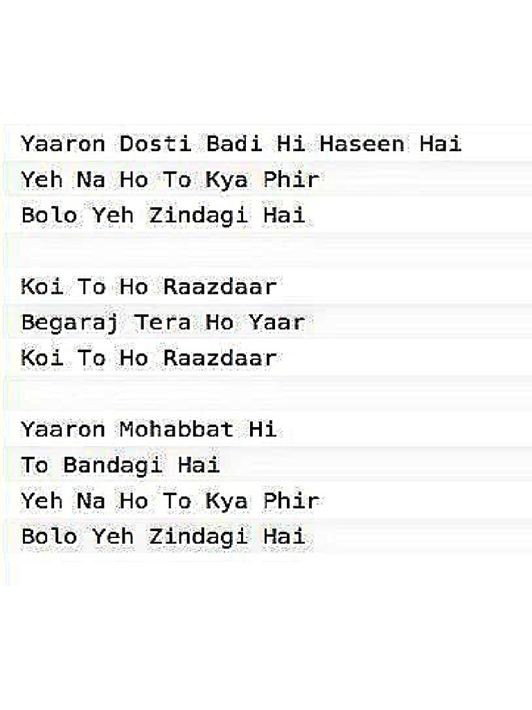 Yaaron Dosti | PDF
