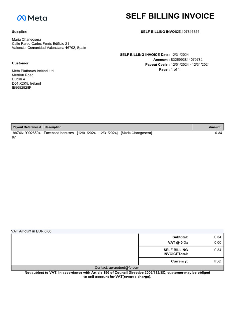 Self Billing Invoice 107816856 | PDF | Invoice | Business Documents Self Billing Invoice 107816856 | PDF | Invoice | Business Documents