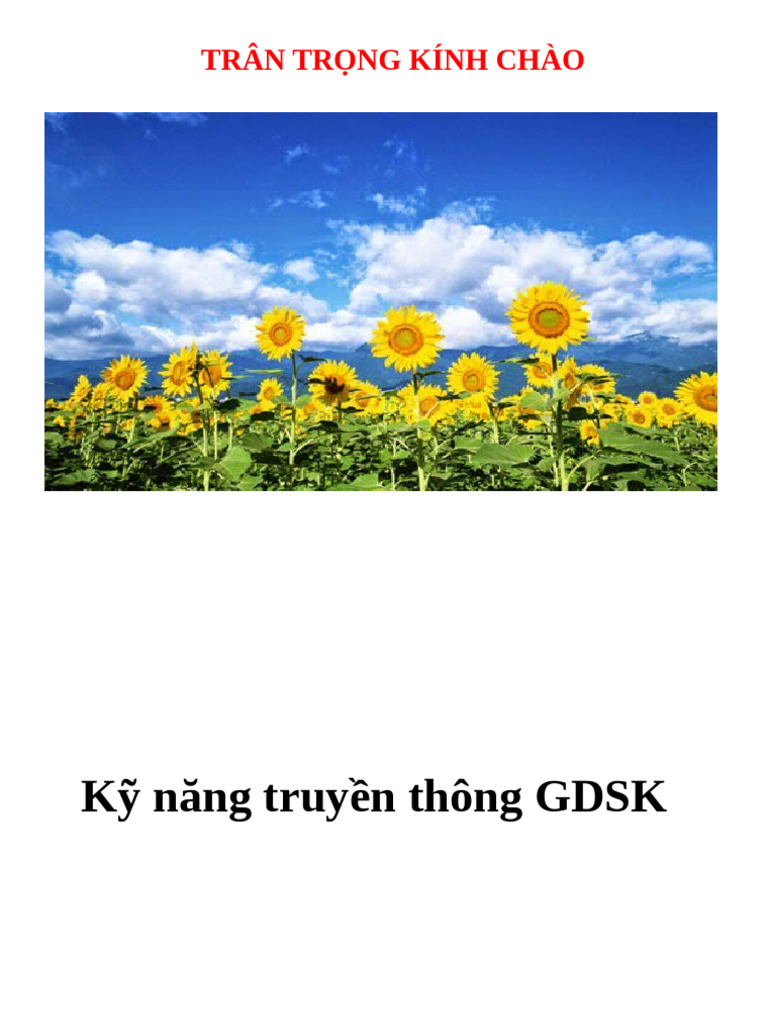 truyền thông GDSK | PDF