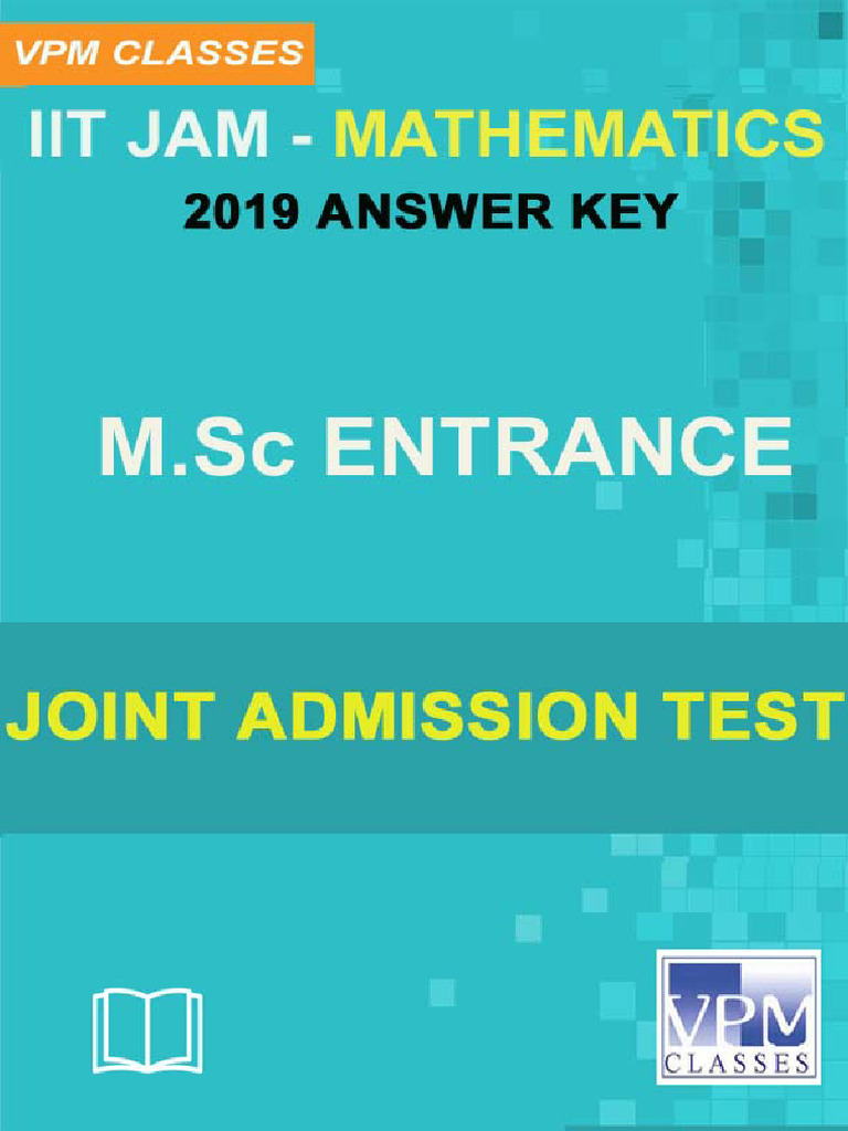 Jam-2019 Math Answer Key | PDF