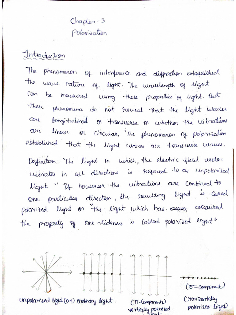 Polarization Notes | PDF