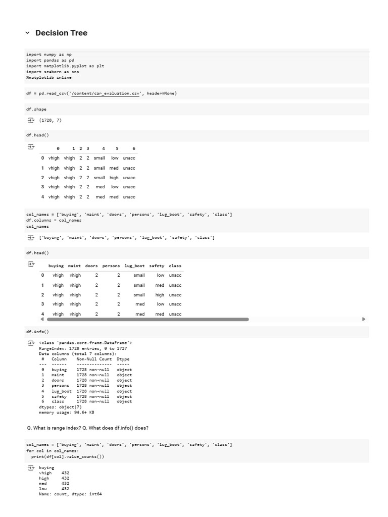 Decision Tree Classifier Analysis | PDF | Statistical Classification ...