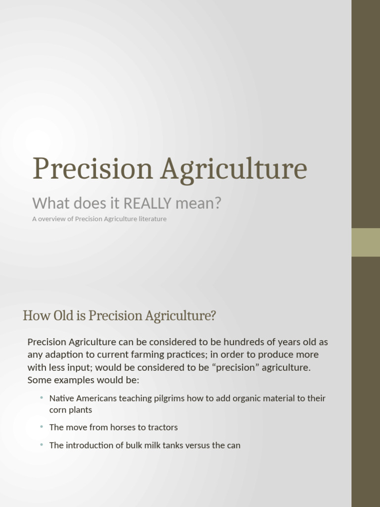 AGRI 1171 - Precision Agriculture | PDF | Agriculture