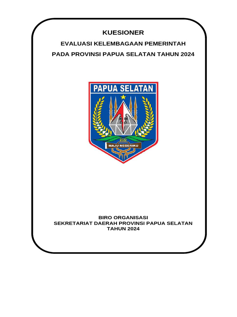 Kuesioner Evaluasi Kelembagaan PPS-1 | PDF