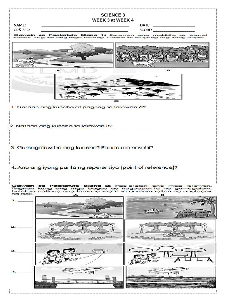 Week 2 q3 Worksheet | PDF