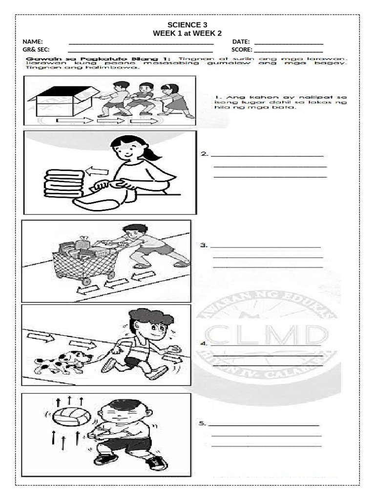 Week 1 q3 Worksheet | PDF