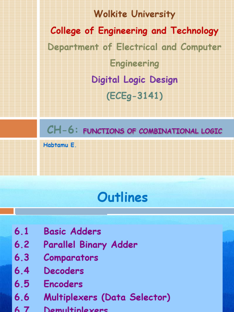 capter 6 | PDF | Digital Electronics | Computer Engineering