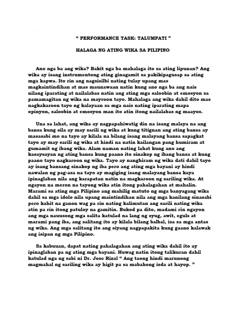 Talumpati 1 | PDF