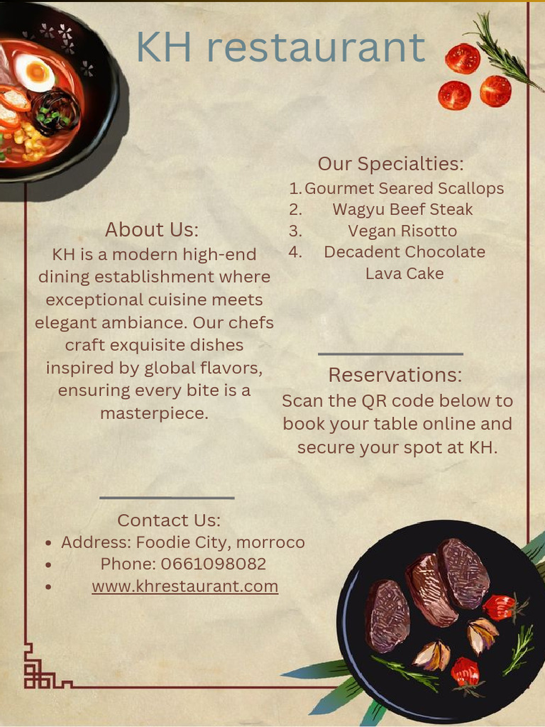 KH Restaurant | PDF