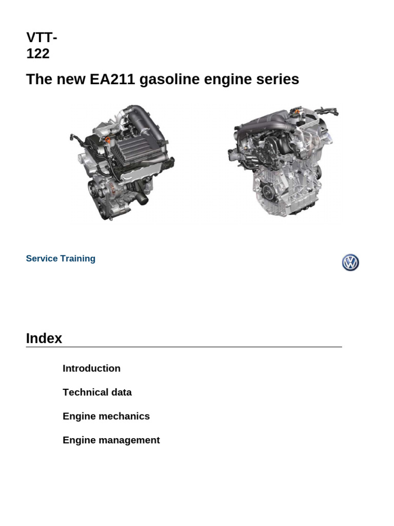 VTT-122-The New EA211 Engine Series PDF | PDF | Engines | Gasoline