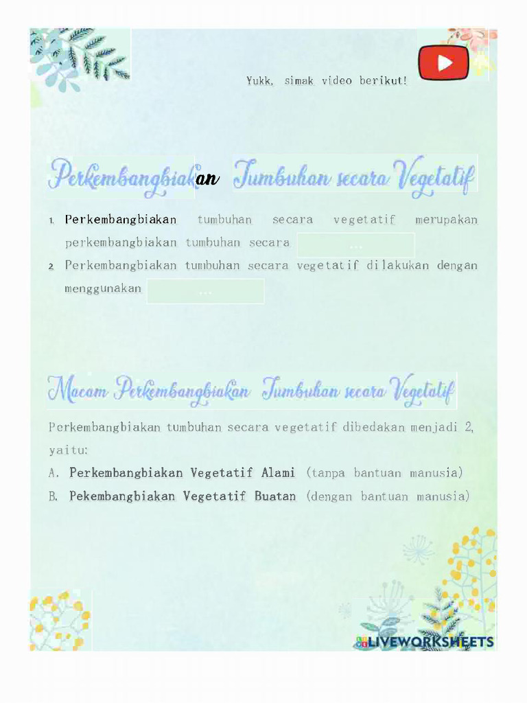 LKPD IPA vegetatif | PDF