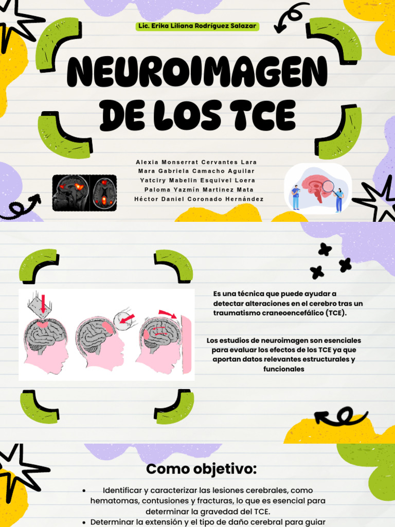 Neuroimagen de Los TCE | PDF | Neuroimagen | Lesión cerebral traumática