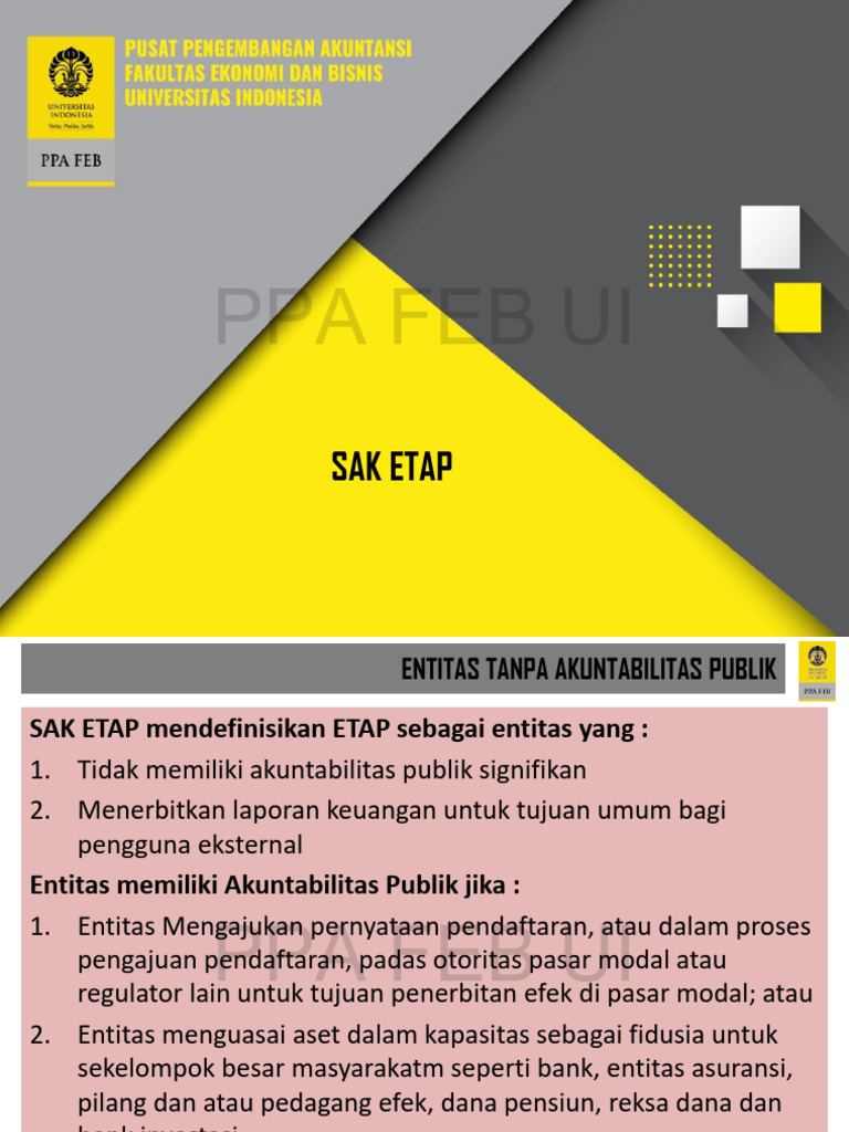 Panduan SAK ETAP untuk Entitas Nirlaba | PDF