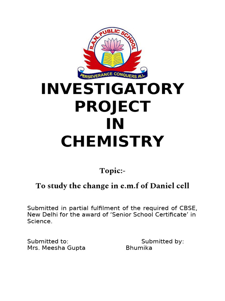 Physics Project 12 | PDF | Salt (Chemistry) | Chemistry