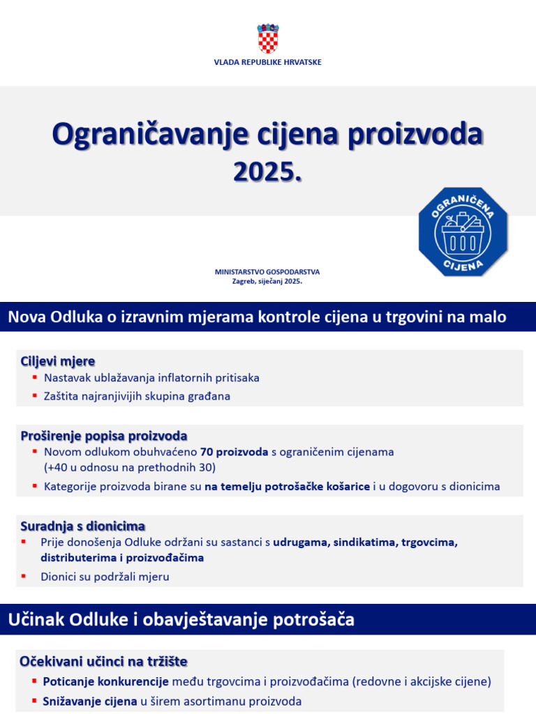 Nove Kategorije Proizvoda - Cijene | PDF