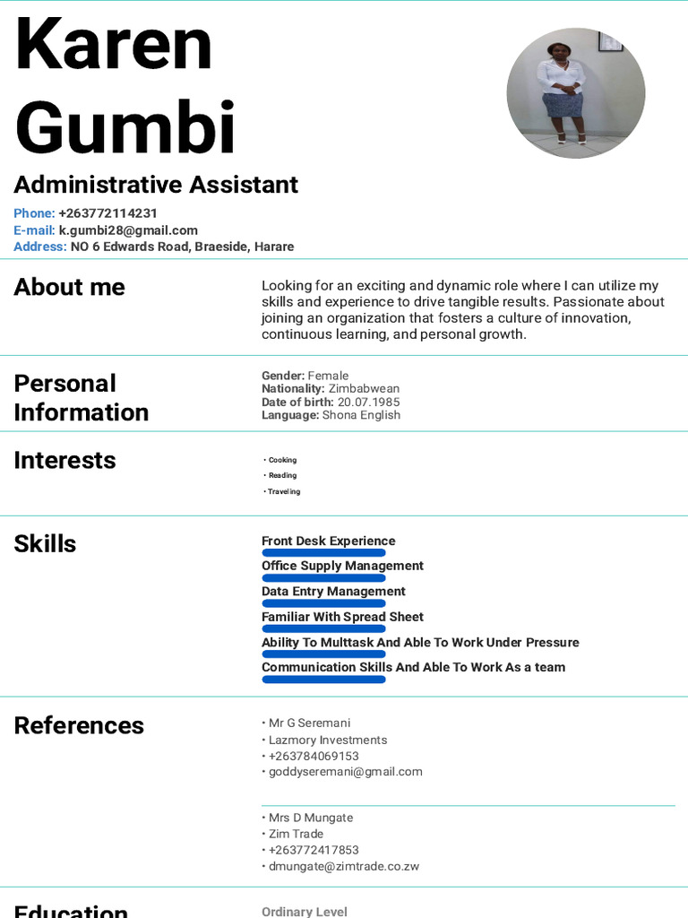 Karen Resume 874 | PDF | Business