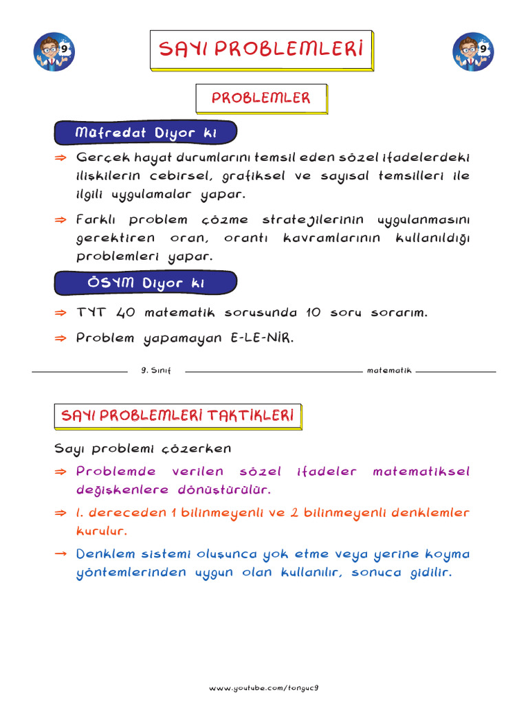 Sayi Problemleri 2'li | PDF