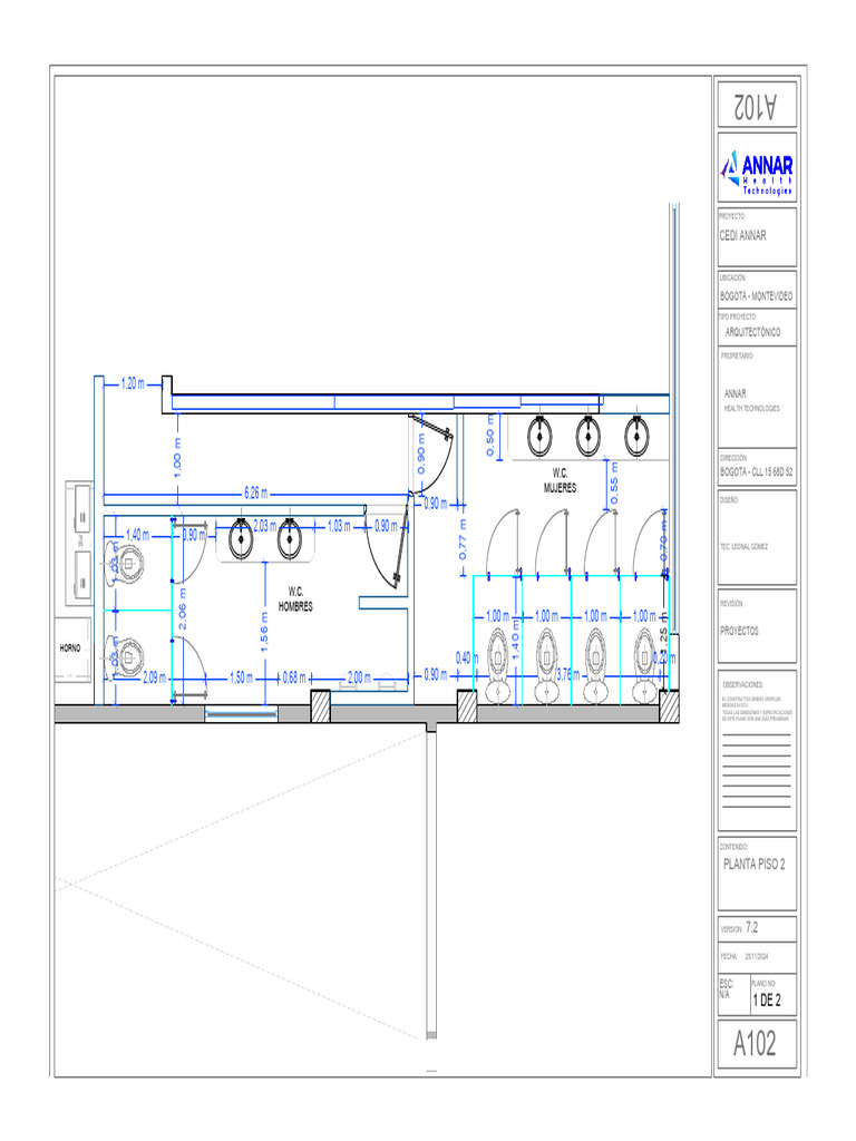 Plano Arquitectónico CEDI Annar | PDF