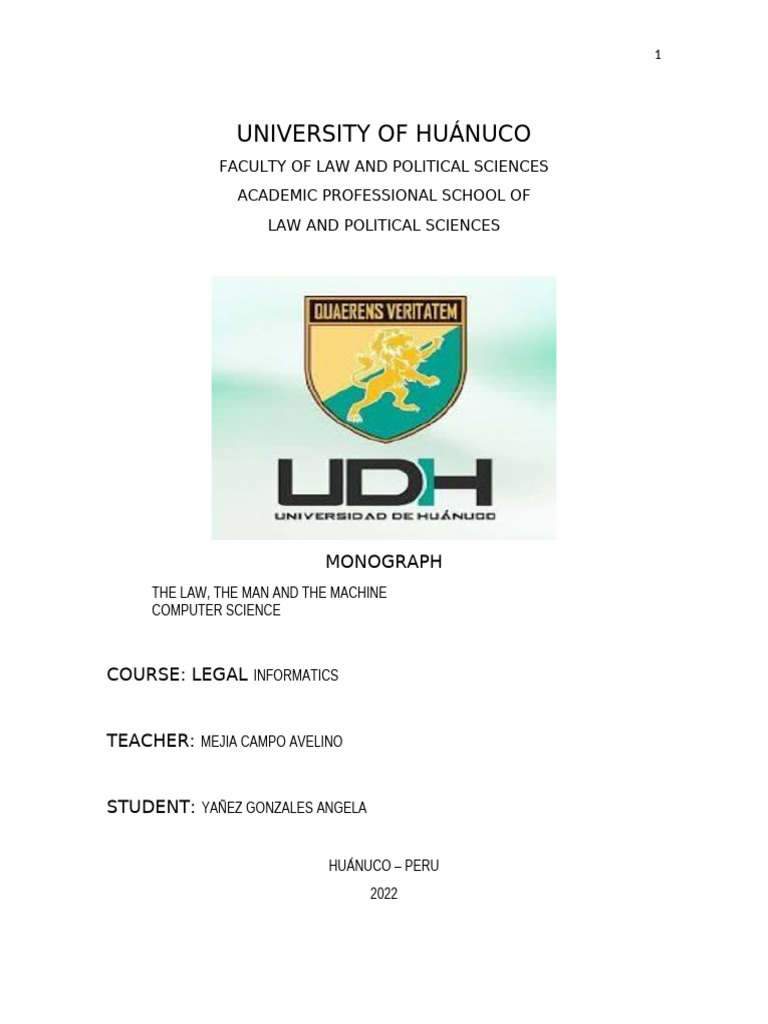 Legal Informatics Monograph | PDF | Integrated Circuit | Computer Science