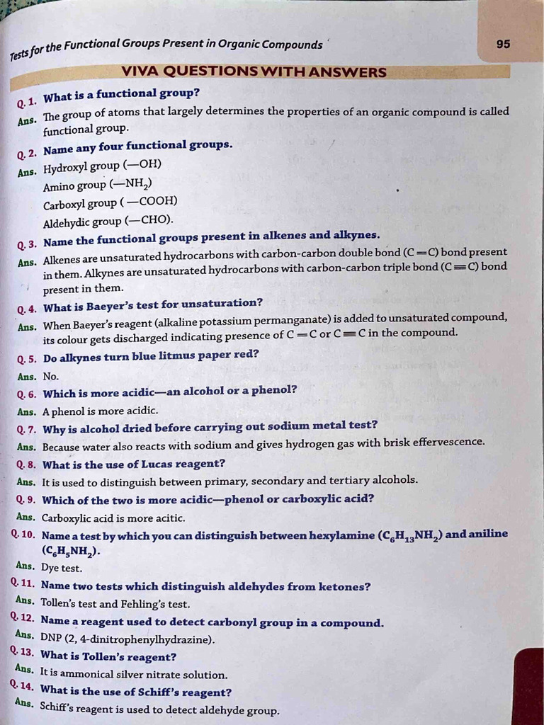 Functional Groups in Organic Chemistry | PDF | Amine | Chemical Compounds