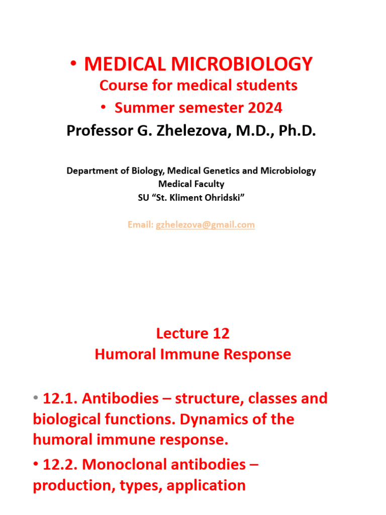 Lecture (12) 2 | PDF | Antibody | Monoclonal Antibody
