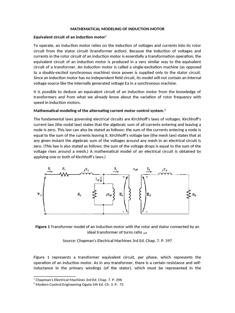 Mathematical Modeling of The Control System of The Alternating Current ...