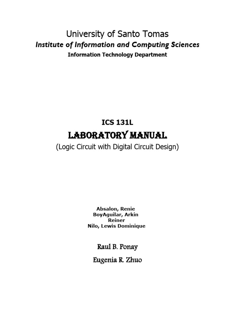 PANG_8 | PDF | Digital Electronics | Computer Engineering