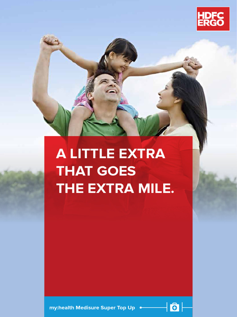 HDFC ERGO Medisure Super Top Up Plan | PDF | Insurance | Hospital