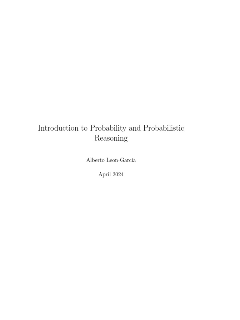 Leon-Garcia-IPPR - Chapters 1-6 | PDF | Estimator | Bias Of An Estimator