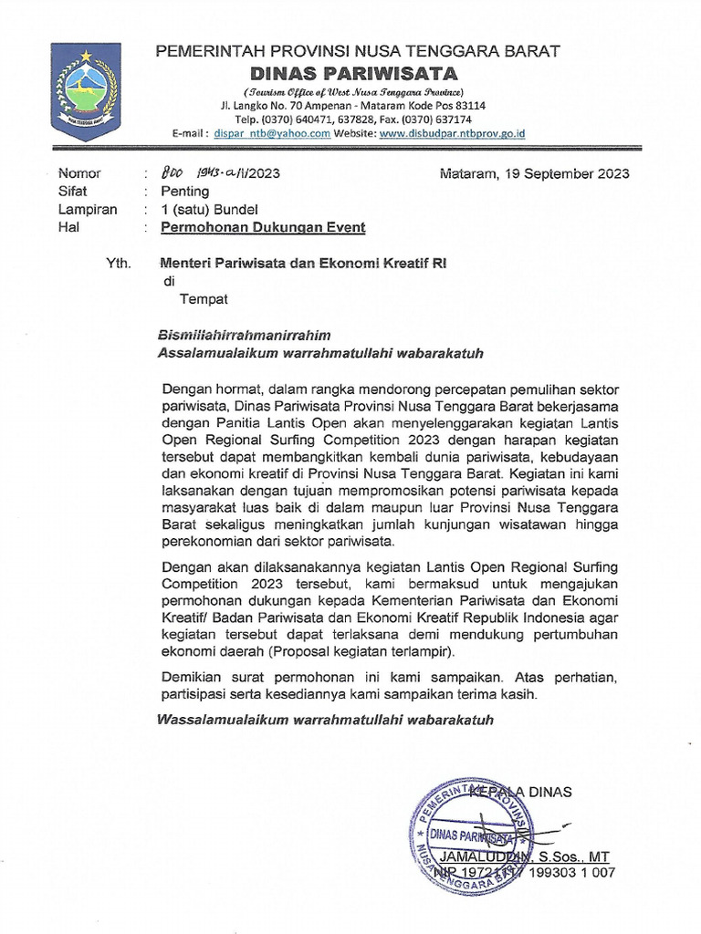 Surat Dispar | PDF