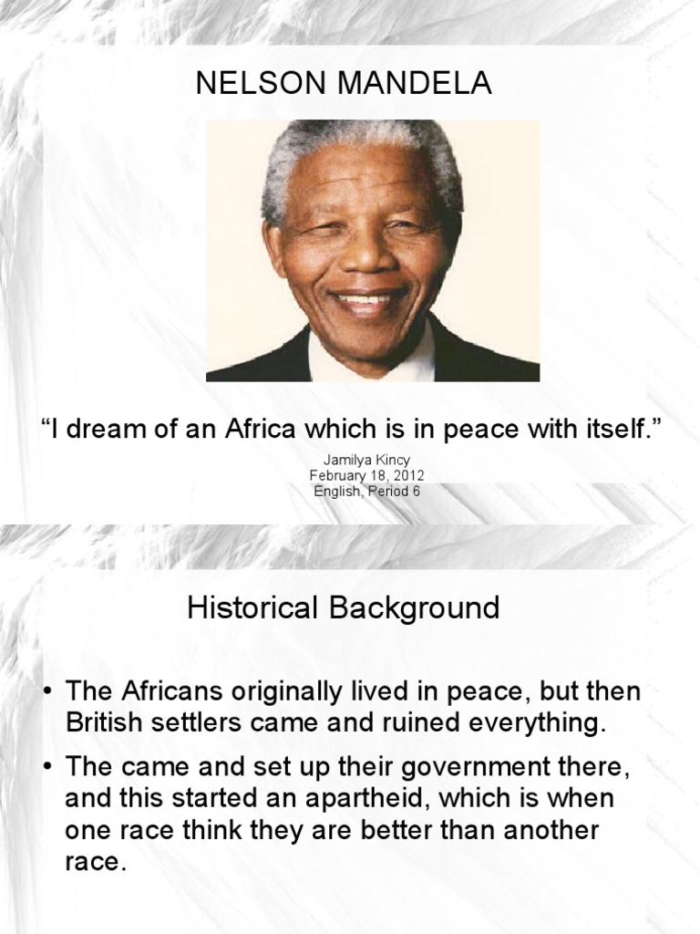 Nelson Mandela | PDF | Apartheid | Nelson Mandela