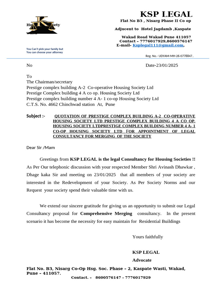 quotation of prestige complex | PDF