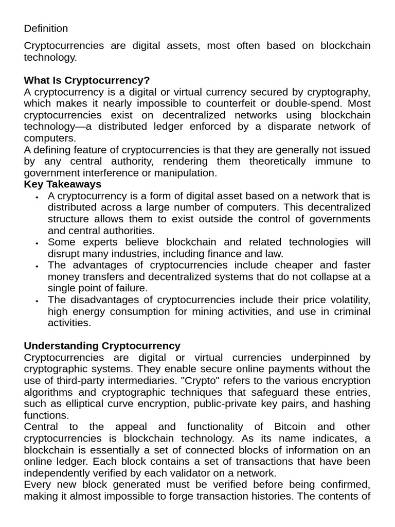 Understanding Cryptocurrency Basics | PDF | Cryptocurrency | Bitcoin