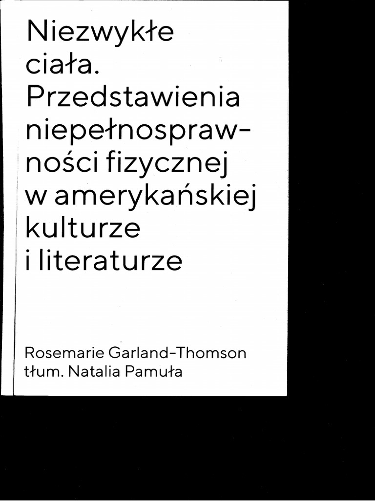 Garland Thomson Przedmowa | PDF