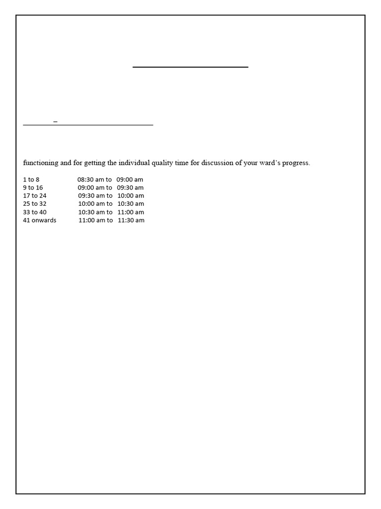 PTM & Fee Reminder for Parents | PDF
