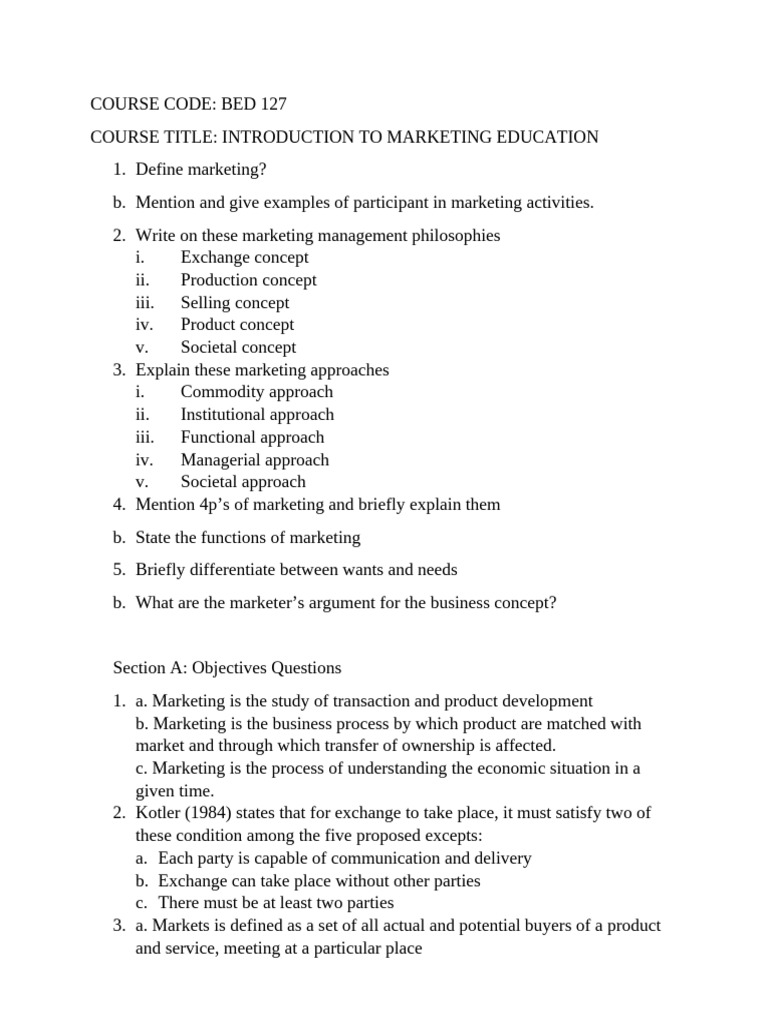 Course Code Bed 127 | PDF | Marketing | Market (Economics)