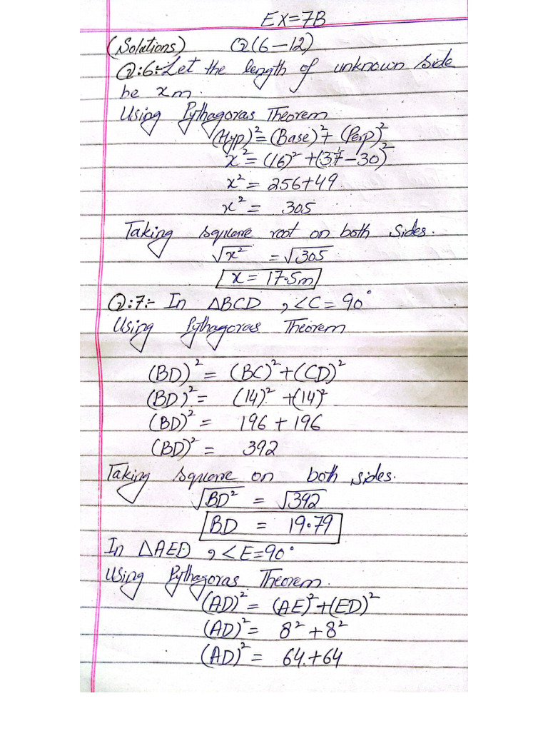 Class VIII Written Work Math | PDF