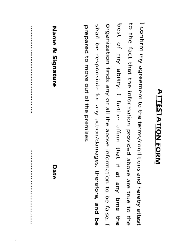 Attestation | PDF