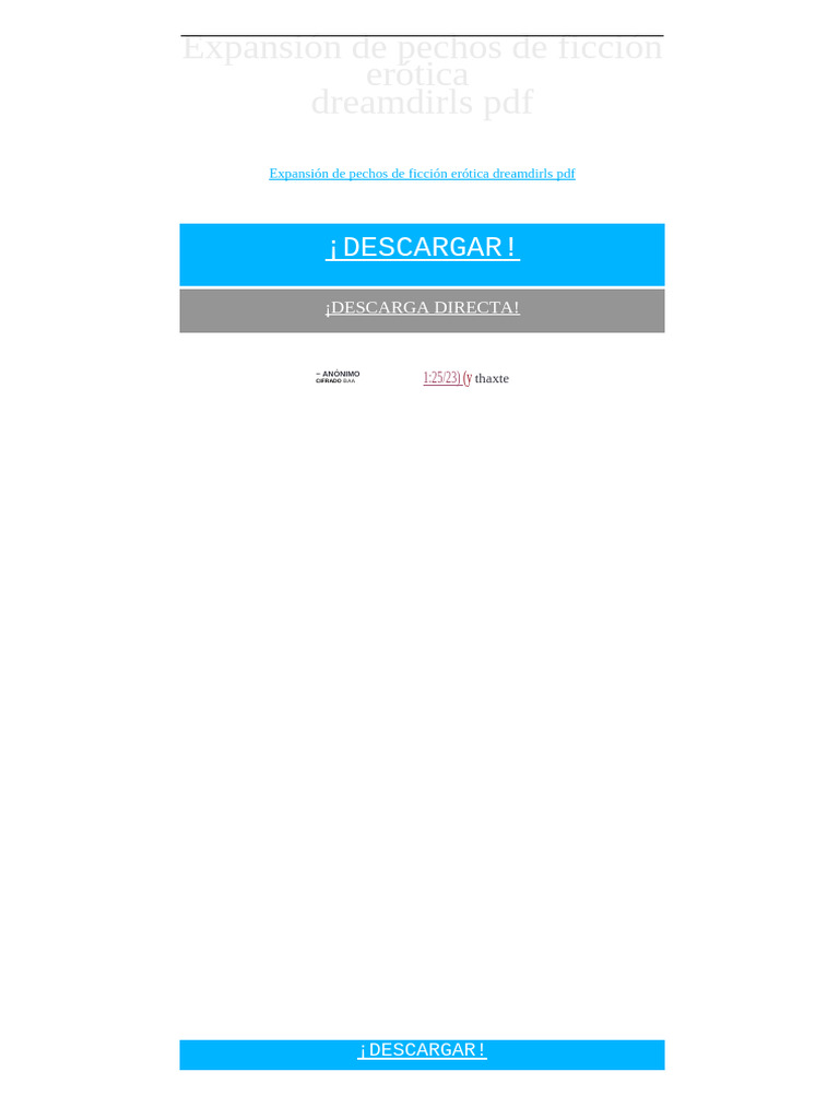 Ficción Erótica Expansión de Senos Dreamdirls PDF | PDF