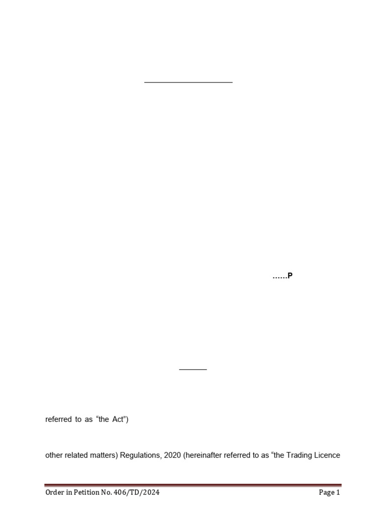 CERC TL APPROVED FOR ENGIE ENERGY DTD 03.12.2024 | PDF | License | Justice