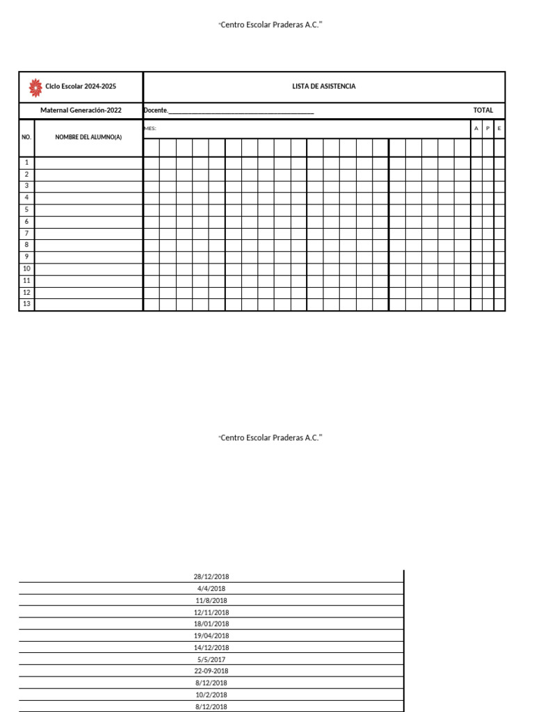 Listas 2024-2025 | PDF