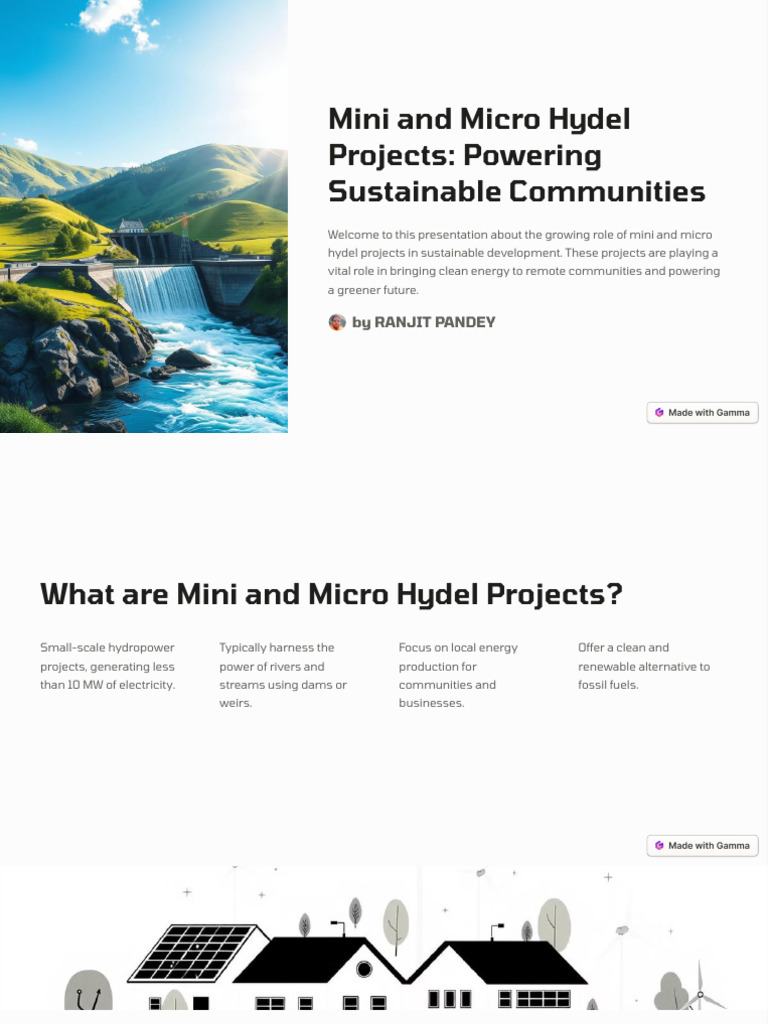 Mini-and-Micro-Hydel-Projects-Powering-Sustainable-Communities | PDF ...