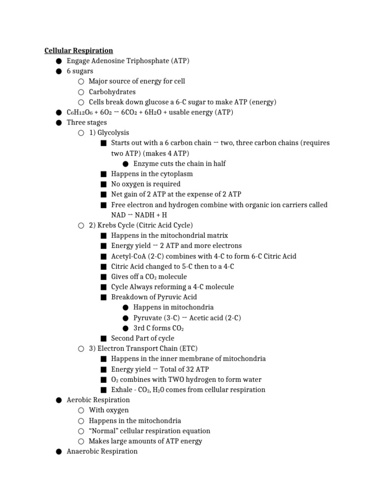 Biology Notes Q2 | PDF | Cellular Respiration | Adenosine Triphosphate