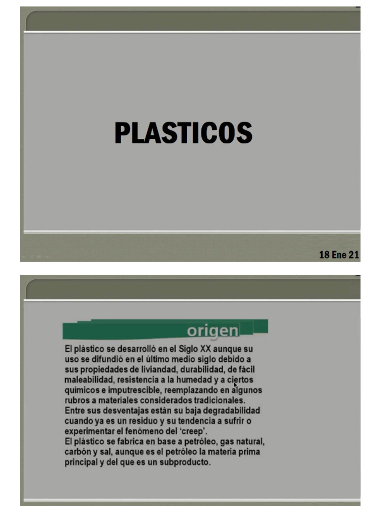 PLASTICOS | PDF