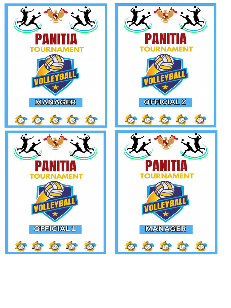 Id Card Panitia Voli | PDF